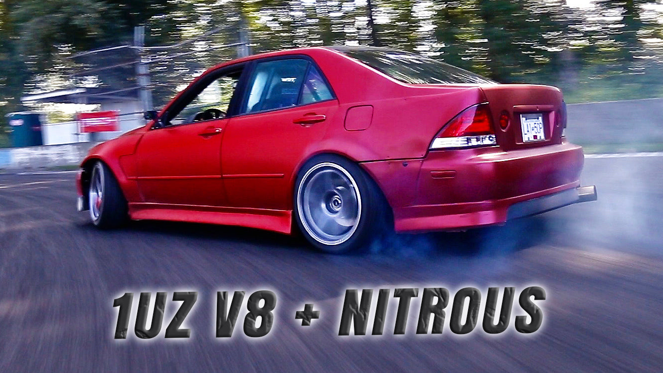 Track Testing in a 1UZ V8 Lexus IS300 Drift Car Built for Competition ...